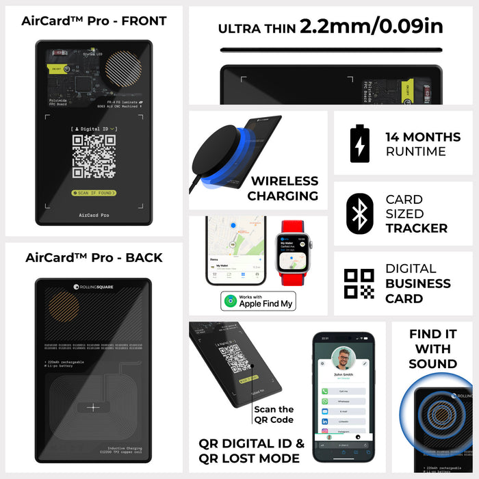 Rolling Square AirCard™ Pro | Card-sized Bluetooth tracker | Android ...