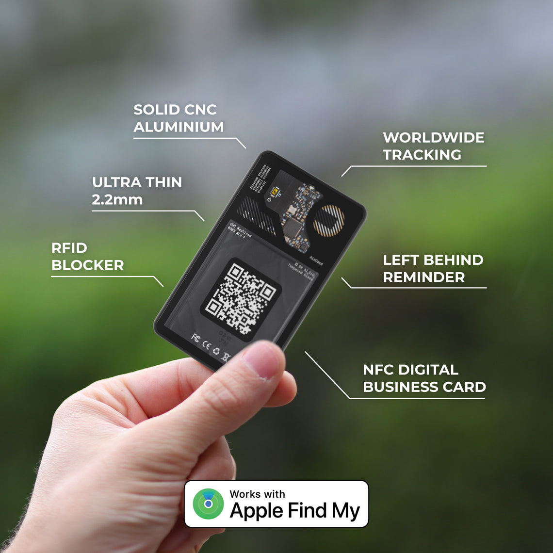 Rolling Square AirCard™ | Bluetooth wallet tracker | Apple Find My ...