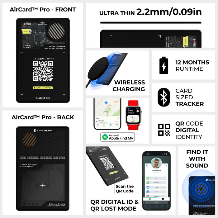 Rolling Square AirCard™ Pro | Card-sized Bluetooth tracker | Android ...
