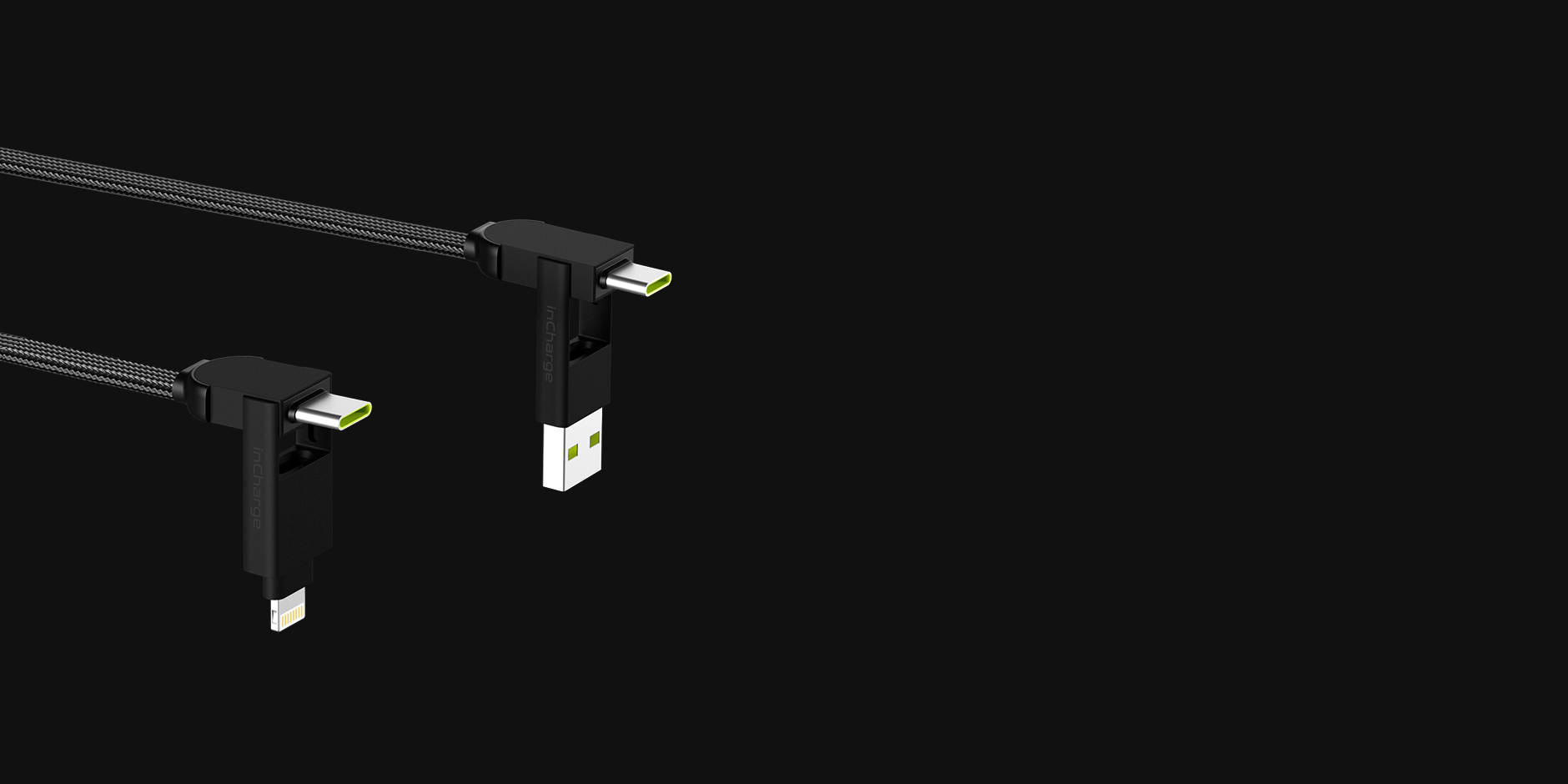 Rolling Square inCharge® X Max 1.5m / 5ft | Multi charging cable | 6 ...