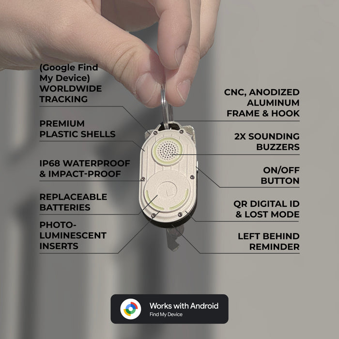 Rolling Square AirNotch™ Pro | Keyring-sized Bluetooth tracker | Android & Apple compatible ...