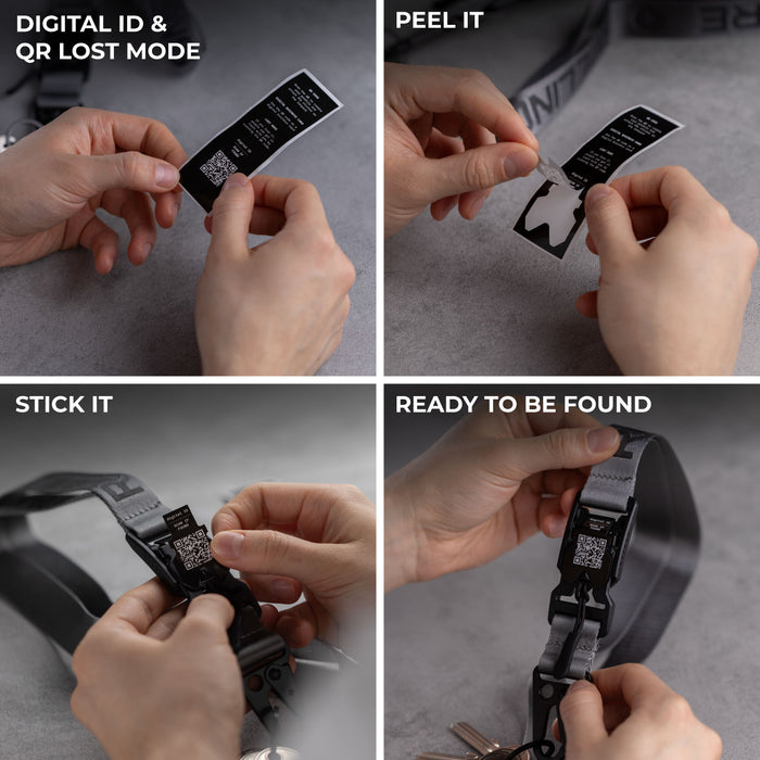 Rolling Square Lanyard | Modular lanyard | QR Code Digital ID | QR Code ...