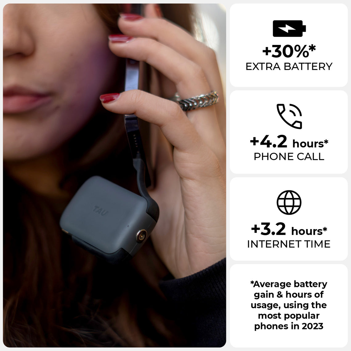 Rolling Square TAU® 2 | Emergency keyring power bank | Smaller than ...