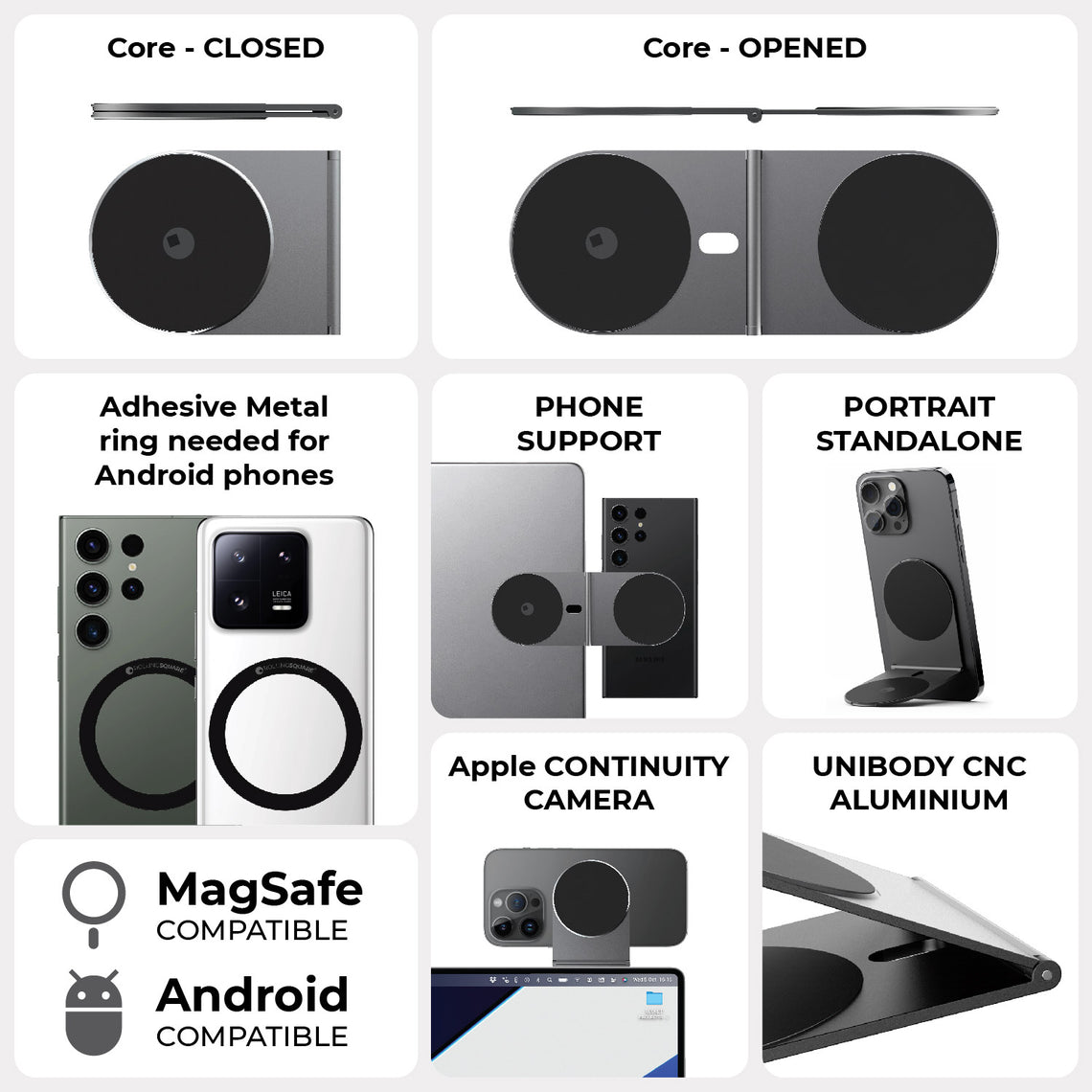 Rolling Square EDGE® Pro Core | Universal magnetic phone holder ...