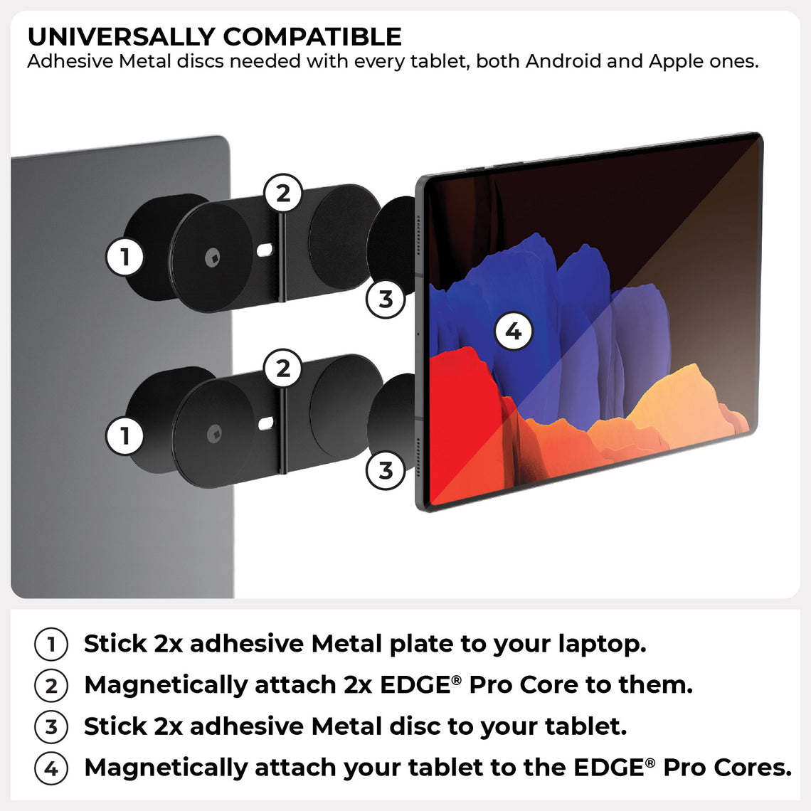 Rolling Square EDGE® Pro Tablet Kit | Universal magnetic tablet holder ...