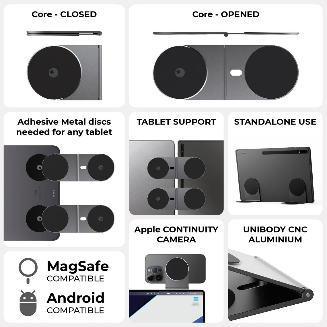 Rolling Square EDGE® Pro Tablet Kit | Universal magnetic tablet holder ...