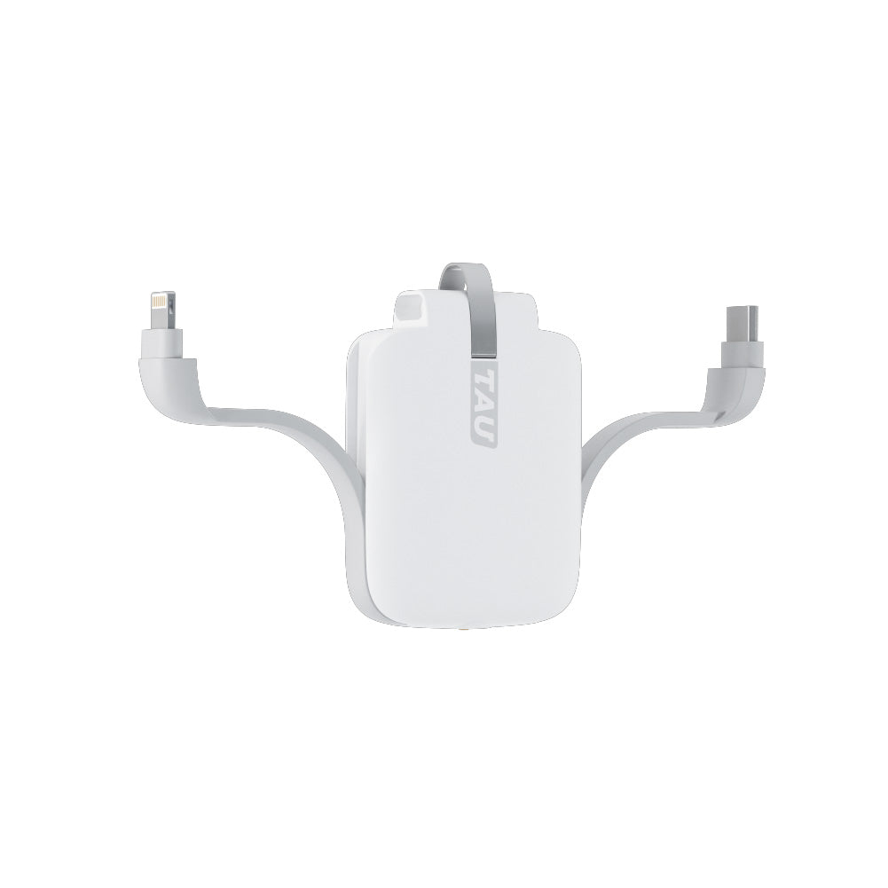 Rolling Square TAU® | Keyring emergency power bank | Integrated cables ...